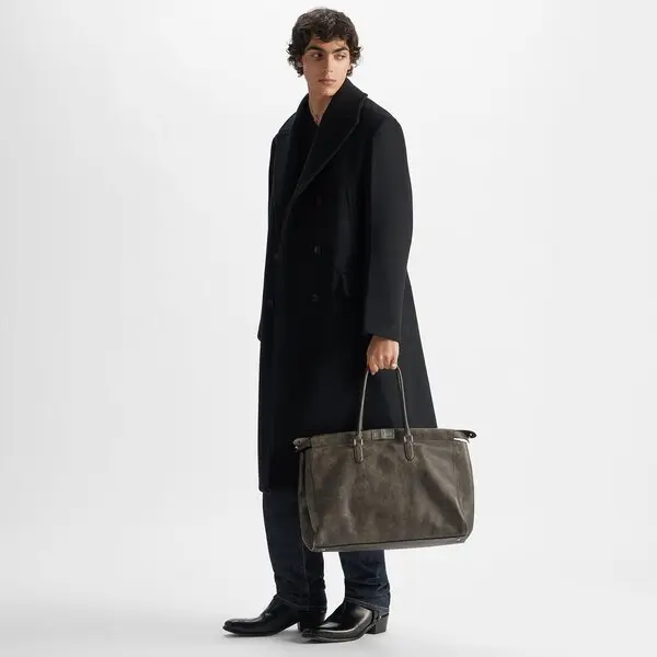 Fendi Peekaboo Tote Large Black Vintage-effect Leather Bag